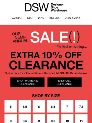 Email Inspiration from DSW - Email Love