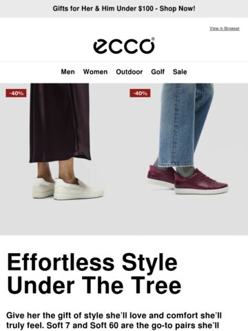 Email Inspiration from ECCO - Email Love