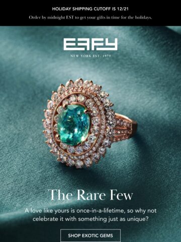 Email Inspiration from Effy Jewelry | The Holiday Sale - Email Love