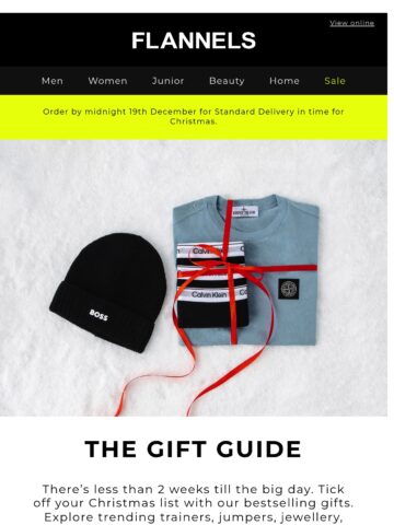Email Inspiration from FLANNELS - Email Love