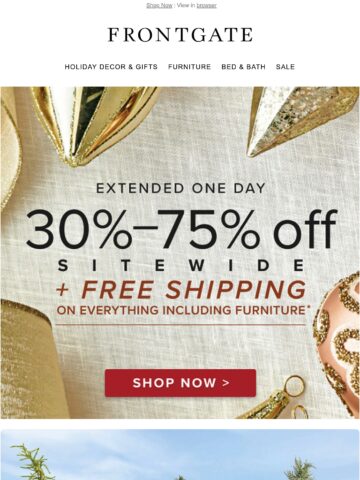 Email Inspiration from Frontgate - Email Love