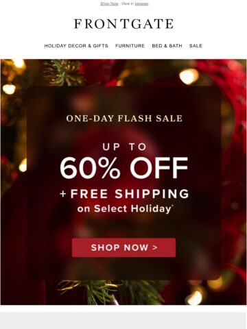 Email Inspiration from Frontgate - Email Love