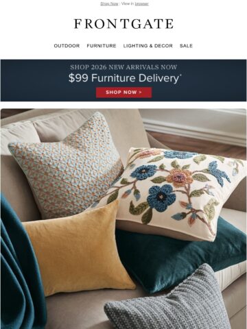 Email Inspiration from Frontgate - Email Love