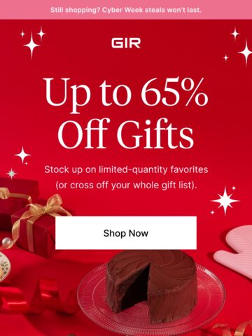 Email Inspiration from GIR by Pattern Brands - Email Love