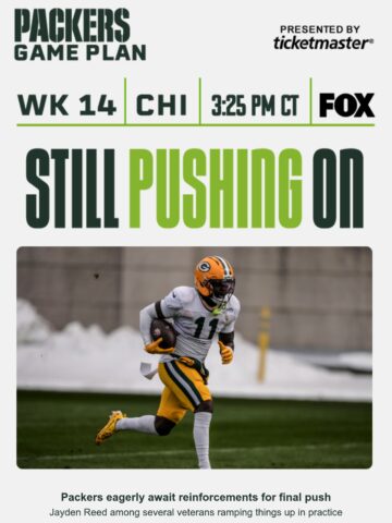 Email Inspiration from Green Bay Packers - Email Love