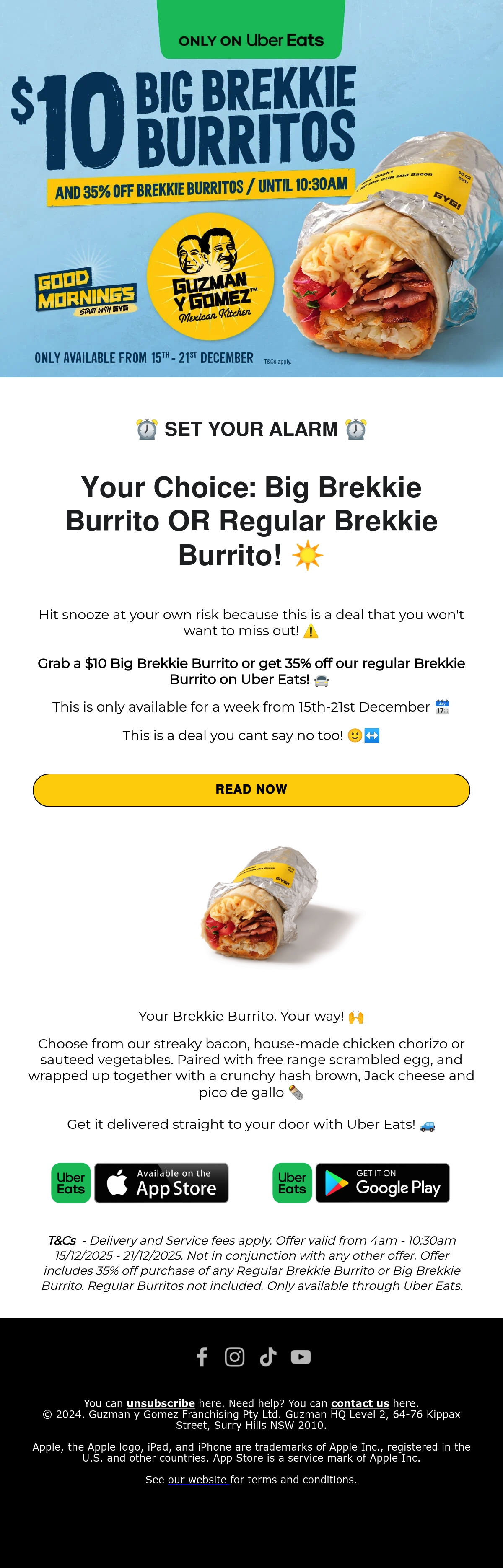 Email Inspiration from Guzman y Gomez - Email Love