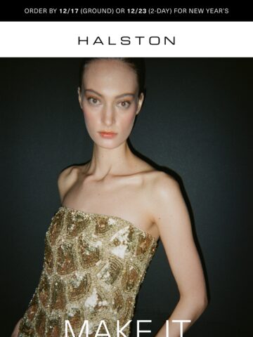 Email Inspiration from Halston - Email Love