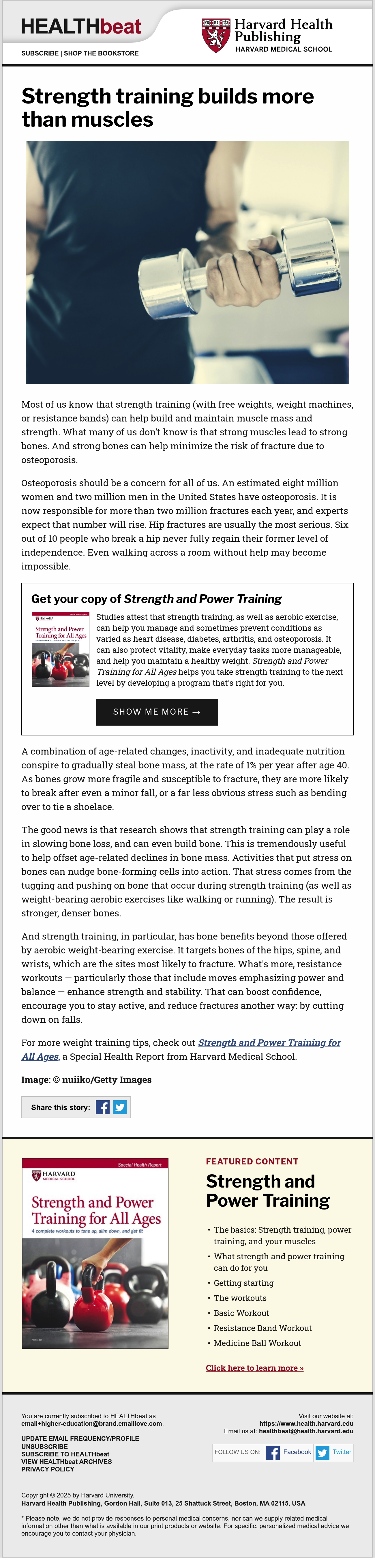 Email Inspiration from Harvard Medical School - Email Love
