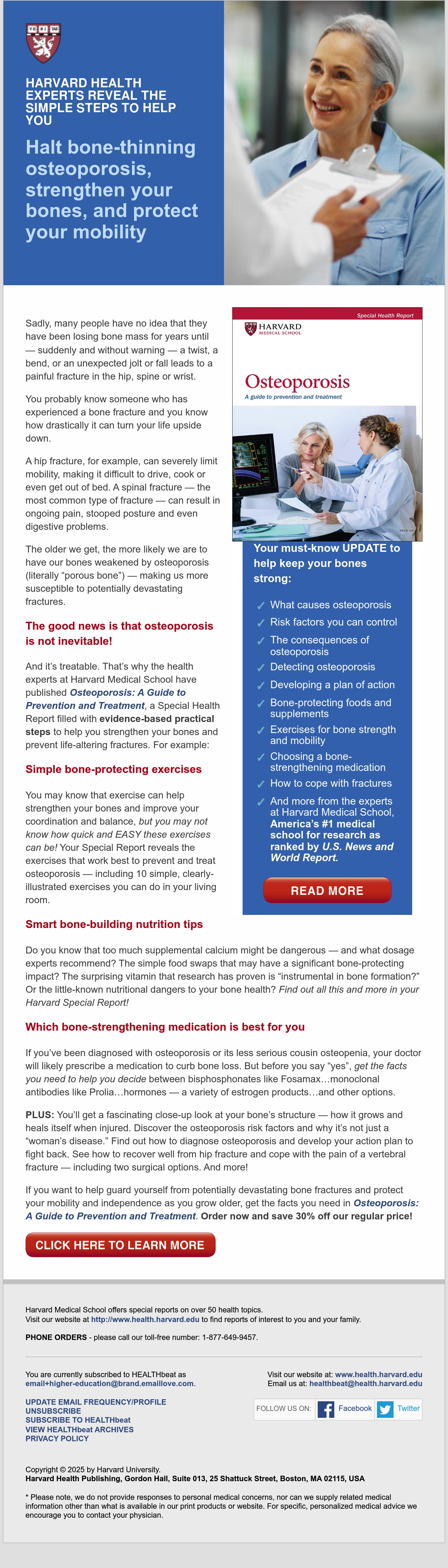Email Inspiration from Harvard Medical School - Email Love