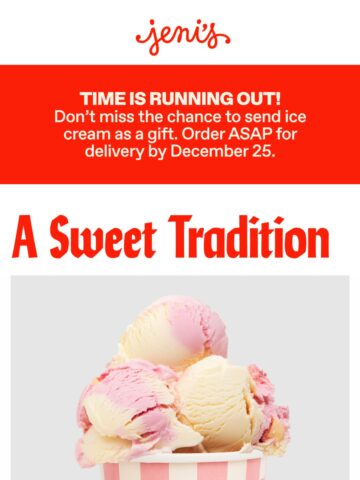 Email Inspiration from Jeni's Ice Creams - Email Love