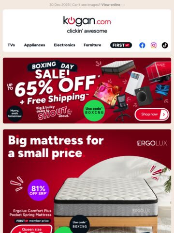 Email Inspiration from Kogan.com - Email Love