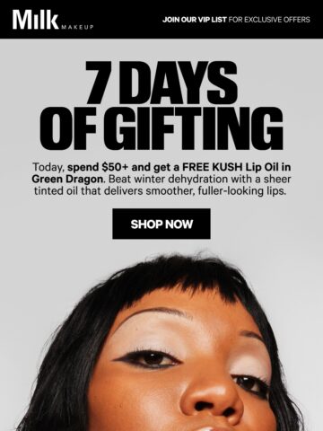 Email Inspiration from Milk Makeup - Email Love
