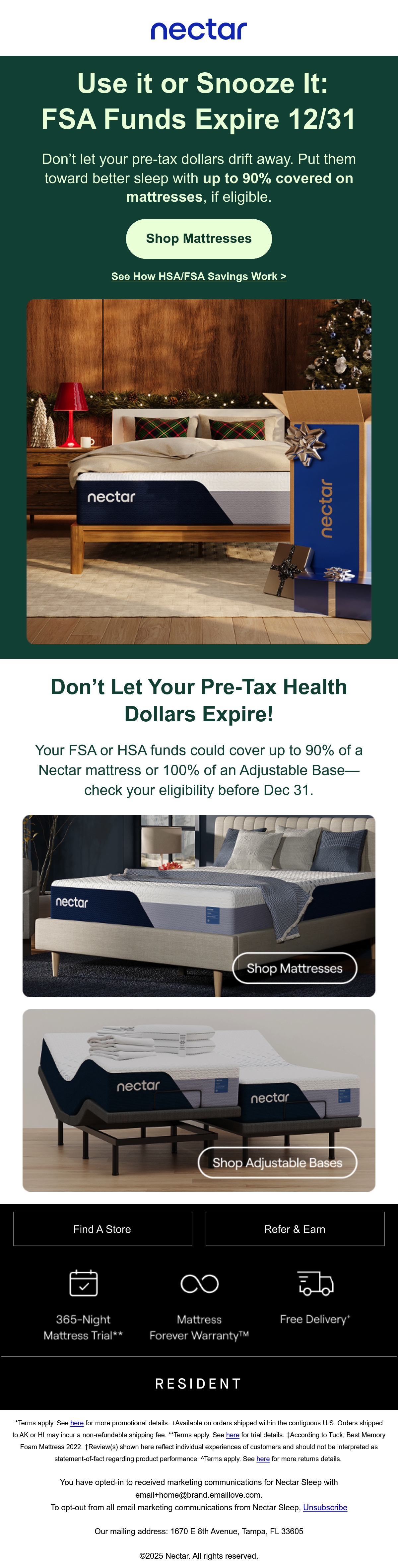 Email Inspiration from Nectar Sleep - Email Love