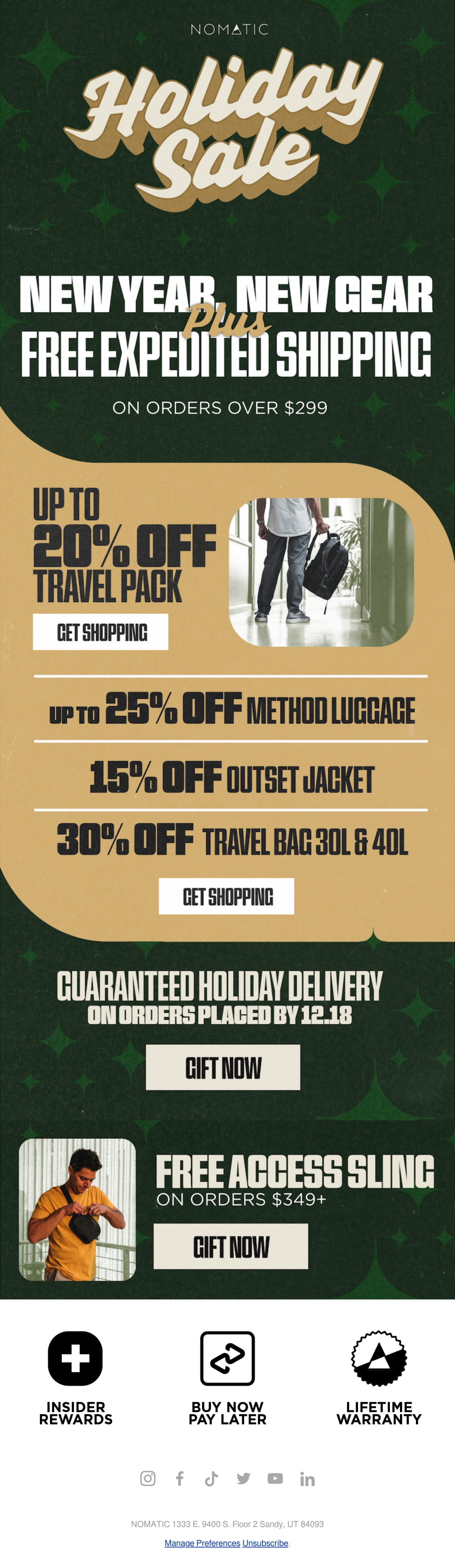 Email Inspiration from NOMATIC - Email Love