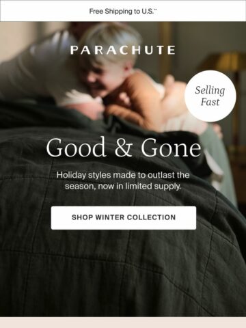 Email Inspiration from Parachute - Email Love