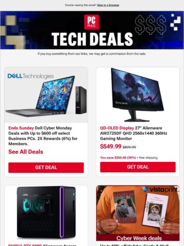 Email Inspiration from PCMag Tech Deals - Email Love