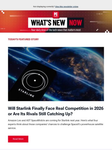 Email Inspiration from PCMag What's New Now - Email Love
