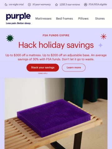 Email Inspiration from Purple - Email Love
