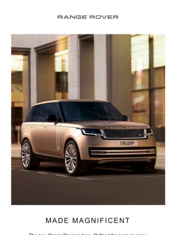 Email Inspiration from RANGE ROVER - Email Love