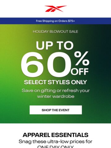 Email Inspiration from Reebok - Email Love