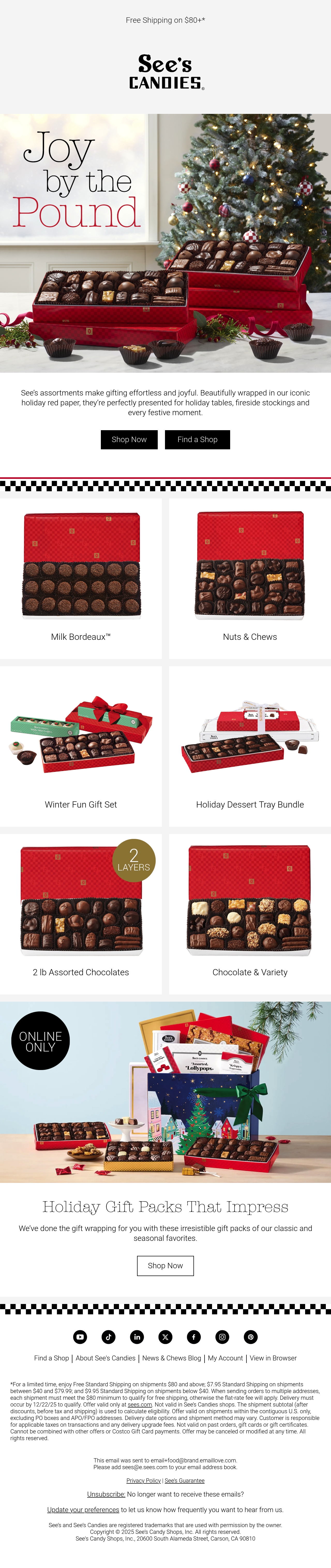Email Inspiration from See's Candies - Email Love