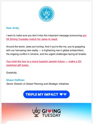 Email Inspiration from Shaun Hoffman, JDC - Email Love