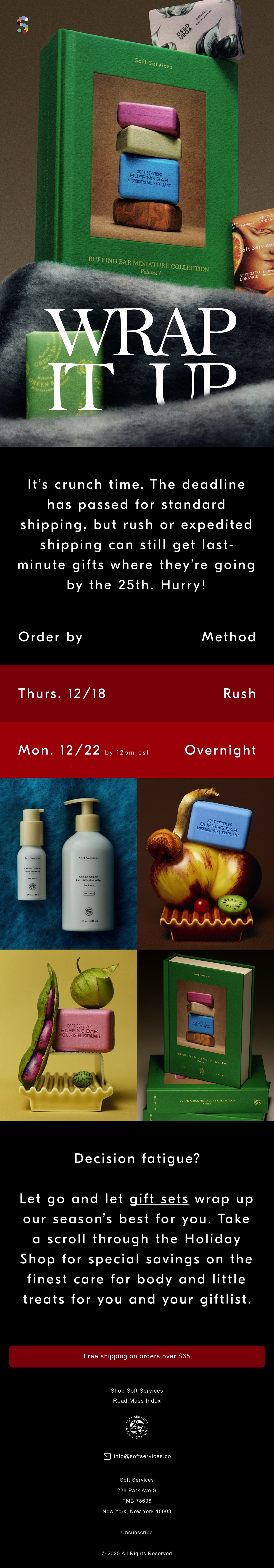 Email Inspiration from Soft Services - Email Love