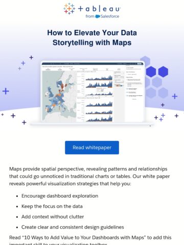 Email Inspiration from Tableau from Salesforce - Email Love