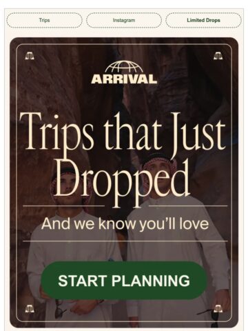 Email Inspiration from The ARRIVAL Team - Email Love