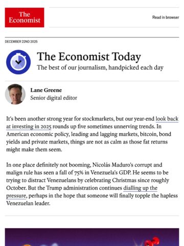 Email Inspiration from The Economist Today - Email Love