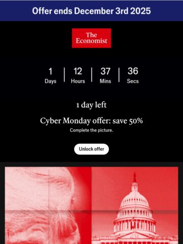 Email Inspiration from The Economist - Email Love