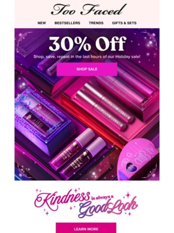 Email Inspiration from Too Faced Cosmetics - Email Love