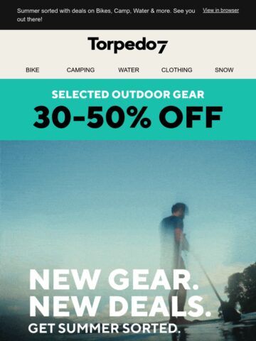 Email Inspiration from Torpedo7 - Email Love