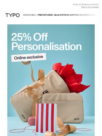 Email Inspiration from Typo - Email Love