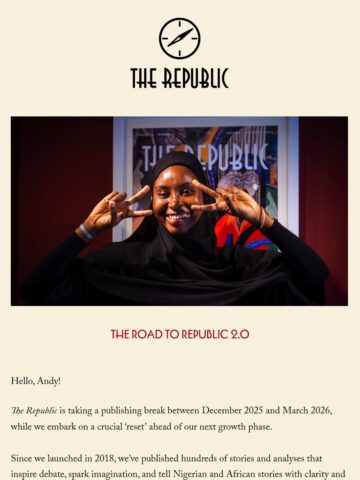 Email Inspiration from Wale Lawal, from The Republic - Email Love
