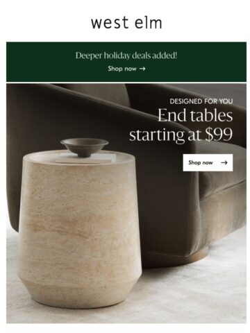 Email Inspiration from West Elm - Email Love