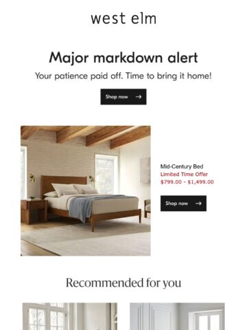 Email Inspiration from West Elm - Email Love