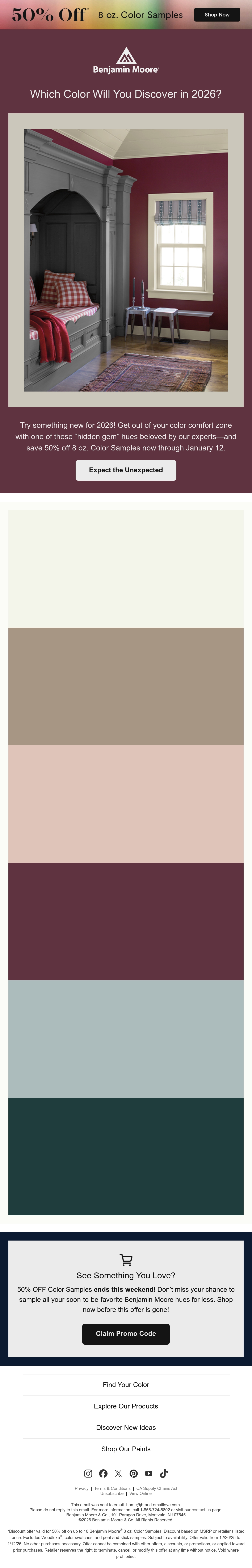 Email Inspiration from Benjamin Moore - Email Love