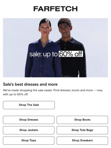 Email Inspiration from FARFETCH - Email Love