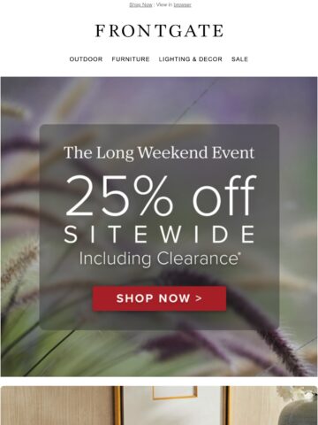 Email Inspiration from Frontgate - Email Love