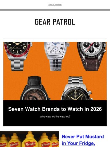 Email Inspiration from Gear Patrol - Email Love