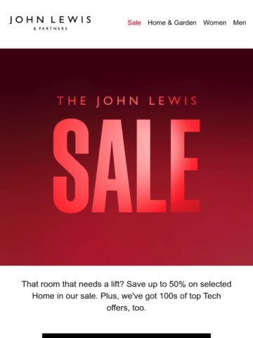 Email Inspiration from John Lewis & Partners - Email Love