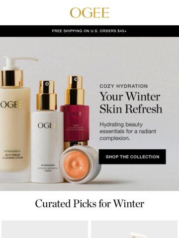 Email Inspiration from Ogee - Email Love