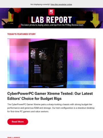 Email Inspiration from PCMag Lab Report - Email Love