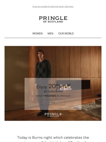 Email Inspiration from Pringle of Scotland - Email Love