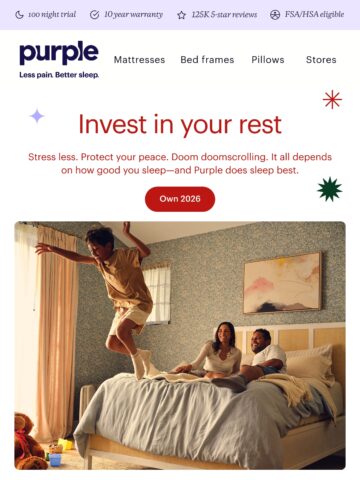 Email Inspiration from Purple - Email Love