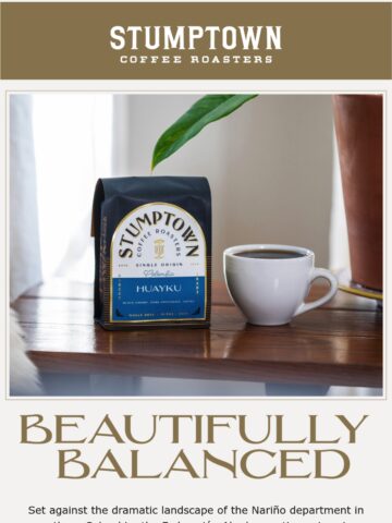 Email Inspiration from Stumptown Coffee Roasters - Email Love