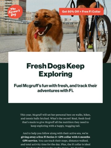 Email Inspiration from The Farmer’s Dog - Email Love