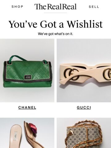 Email Inspiration from The RealReal - Email Love