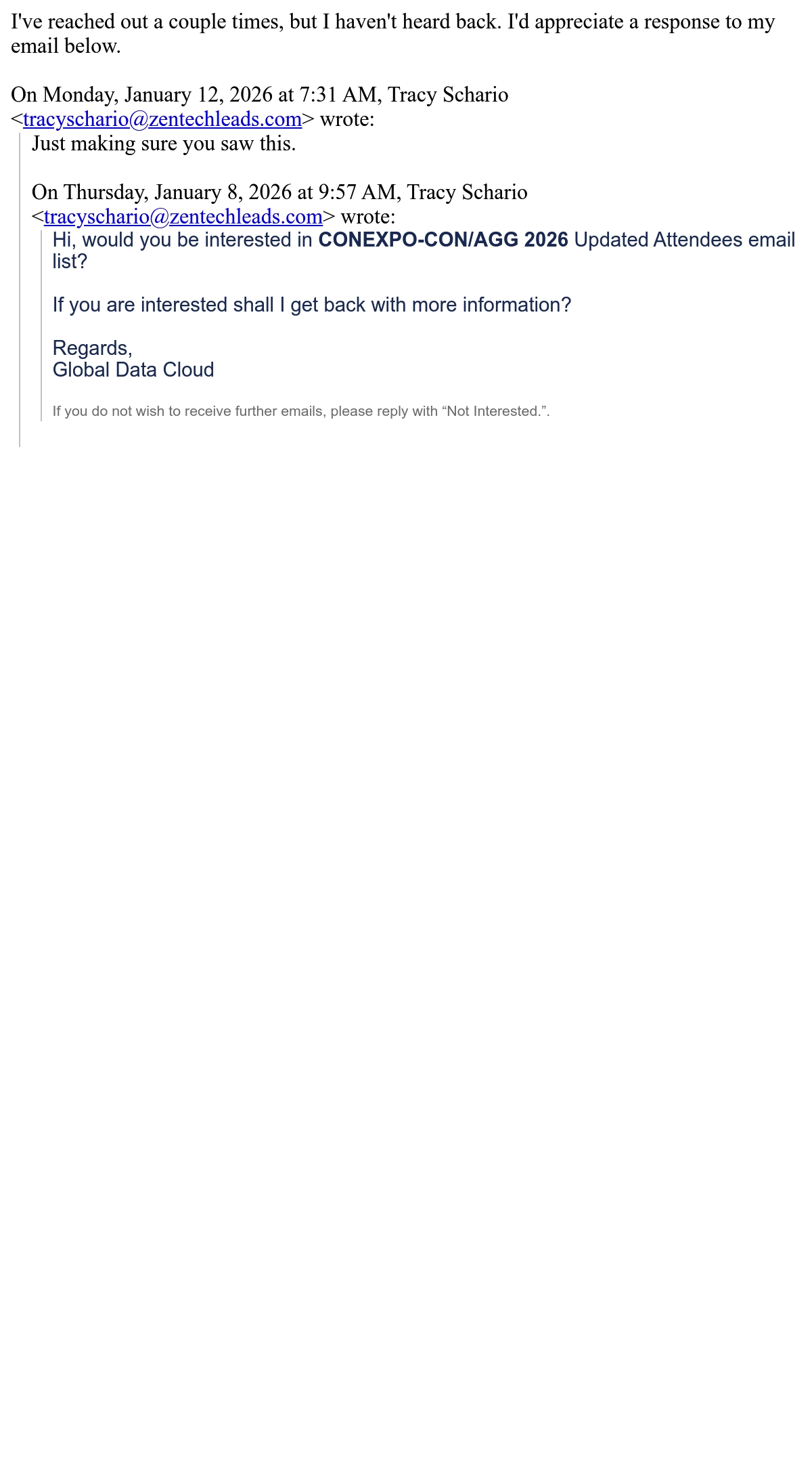 Email Inspiration from Tracy Schario - Email Love